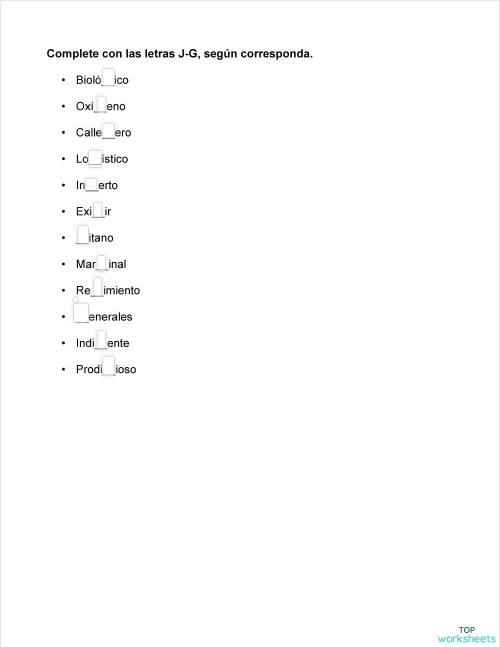 Palabras con CC. Ficha interactiva | TopWorksheets