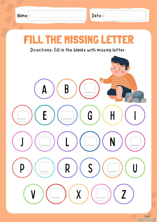 Capital letters. Interactive worksheet | TopWorksheets