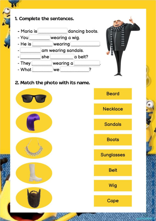 Unit 3. Dressing up.. Interactive worksheet | TopWorksheets