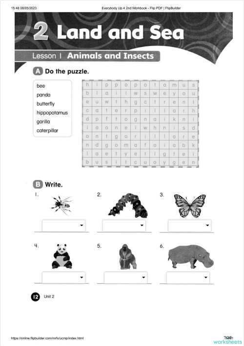 workbook unit 2 everybody up 4. Interactive worksheet | TopWorksheets