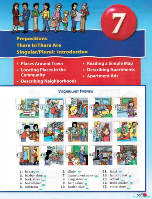 Book 1 - Unit 7 (Day 1). Interactive worksheet | TopWorksheets