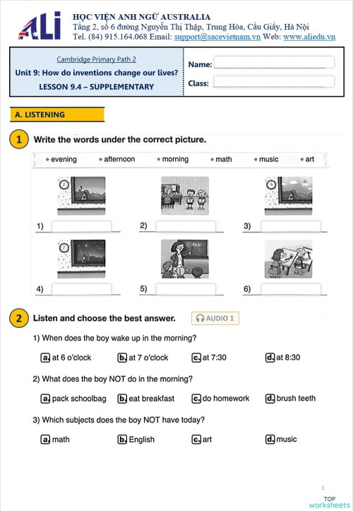 CP2_U9_L4_Supplementary. Interactive worksheet | TopWorksheets