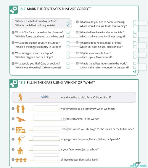 making choices 5. Interactive worksheet | TopWorksheets