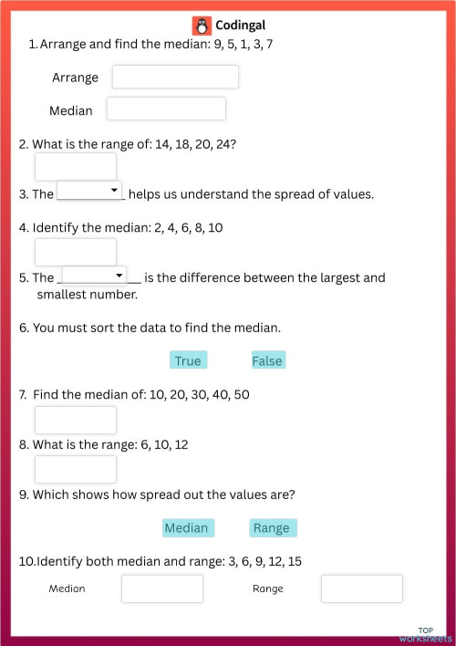 M_G04M21L71_WC02_Measures_of_Central_Tendency_Median_and_Range_2. Interactive worksheet ...