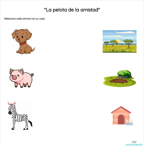 "La pelota de la amistad". Ficha interactiva | TopWorksheets