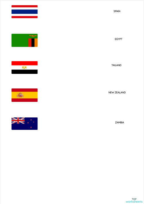Countries of The World. Interactive worksheet | TopWorksheets