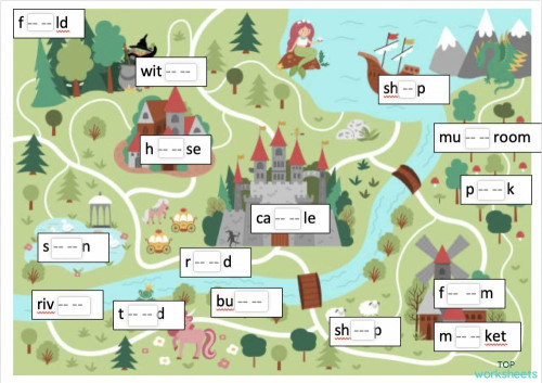 Fill in the gaps. Interactive worksheet | TopWorksheets