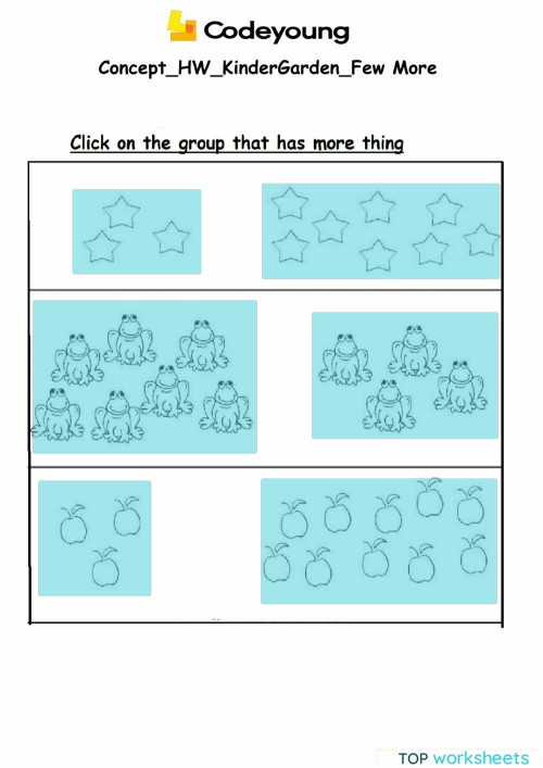 Fewer, more, and same interactive. Interactive worksheet | TopWorksheets