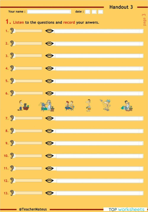 Beginner - Test - Handout 3 - PAGE 3. Interactive worksheet | TopWorksheets