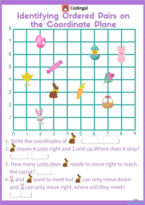 Coordinates: interactive worksheets and online exercises | TopWorksheets