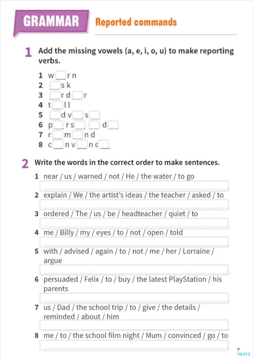 UNIT 17 GRAMMAR PAGE 70. Interactive worksheet | TopWorksheets