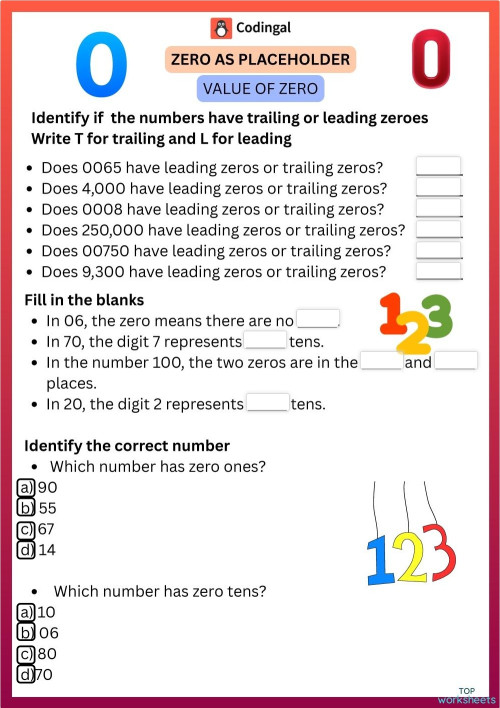 Natural numbers: interactive worksheets and online exercises ...