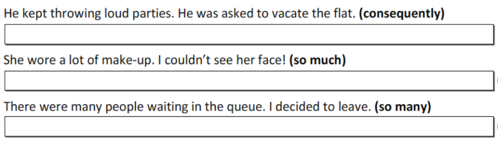 Clause of Result. Interactive worksheet | TopWorksheets
