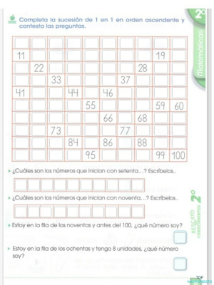 tablero del 200 al 299. Ficha interactiva | TopWorksheets