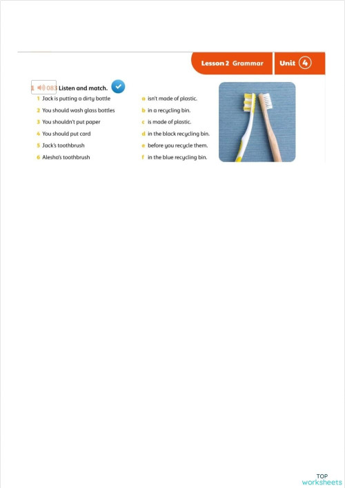 L2 CB 37-1 listening 6th grade. Interactive worksheet | TopWorksheets