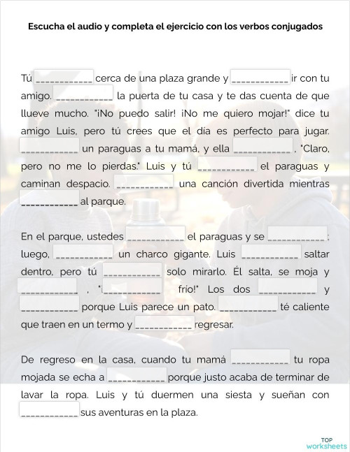 Describe la imagen. Ficha interactiva | TopWorksheets