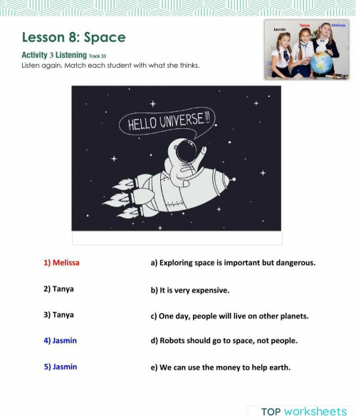 Access 8 - U 8 - Lesson 8 - Act 3. Interactive worksheet | TopWorksheets Access 8 - U 8 - Lesson 8 - Act 3. Interactive worksheet | TopWorksheets