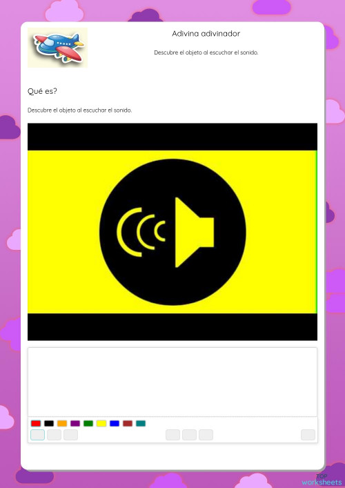Adivina adivinador. Ficha interactiva | TopWorksheets