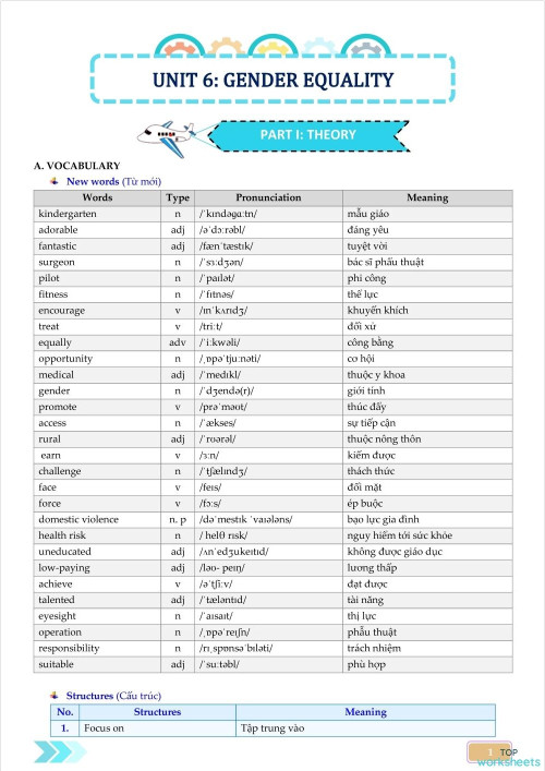 Global 10 Unit 6. Bài tập tương tác | TopWorksheets
