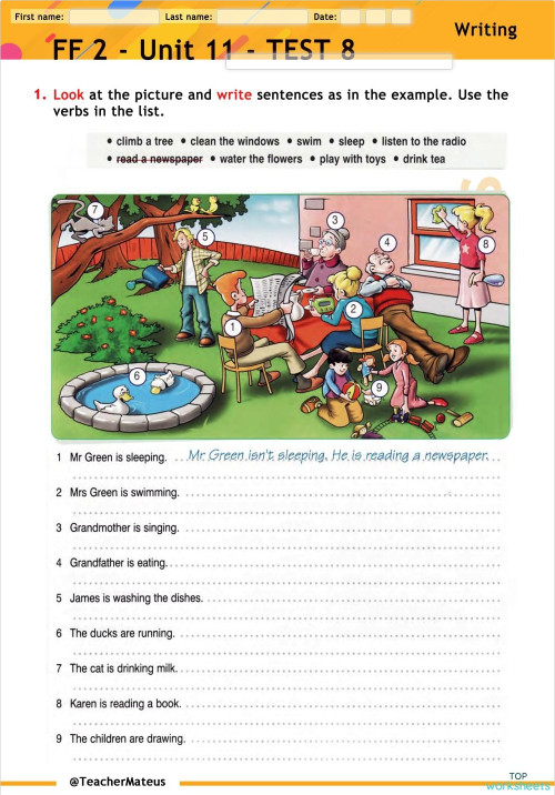 English Worksheets And Online Exercises