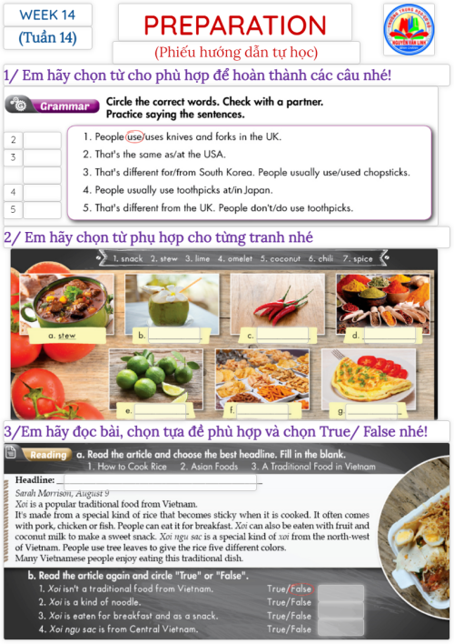 PREPARATION WEEK 14. Interactive worksheet | TopWorksheets