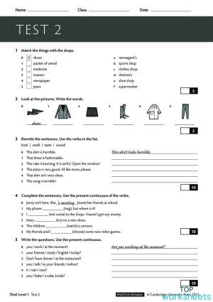 English language: interactive worksheets and online exercises ...