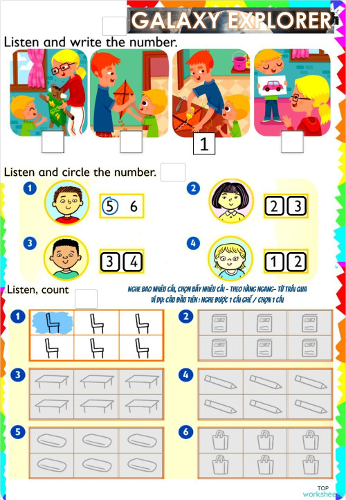 Listening_KBS_NUMBERS_REVIEW. Interactive worksheet | TopWorksheets