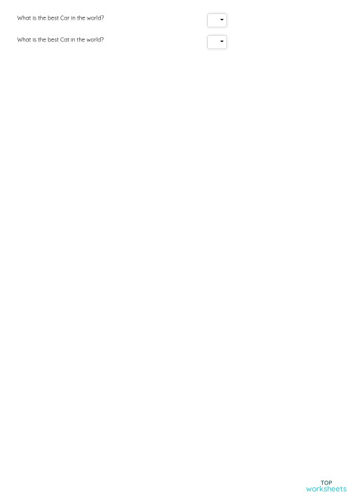 First test. Interactive worksheet | TopWorksheets