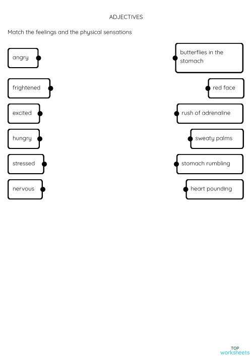 ADJECTIVES. Interactive worksheet | TopWorksheets