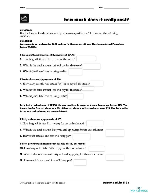 Interest Math 5/20. Interactive worksheet | TopWorksheets