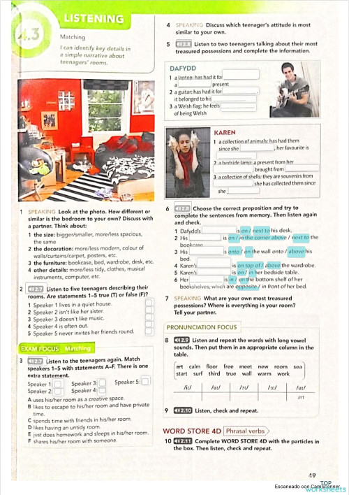 focus 2 unit 4.3. Interactive worksheet | TopWorksheets