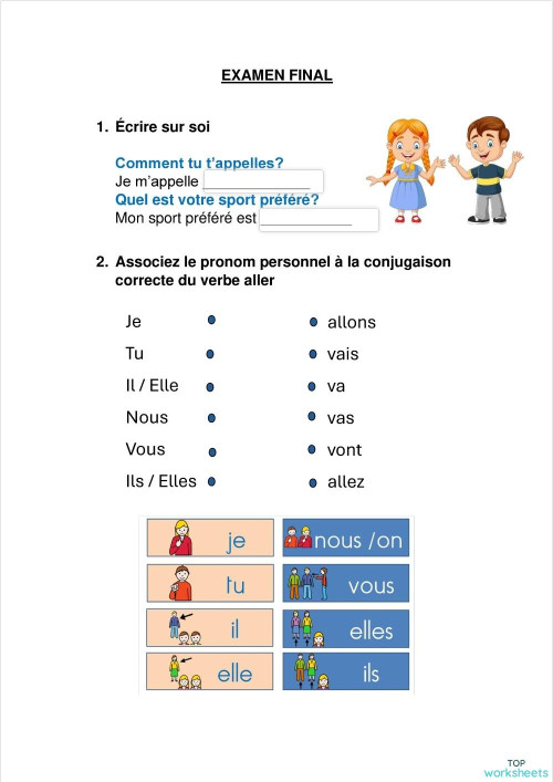 la routine quotidienne. Fiche interactive | TopWorksheets
