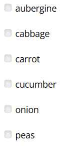 Vocabulary B1-B2: Vegetables 1 - Which vegetables?. Interactive ...