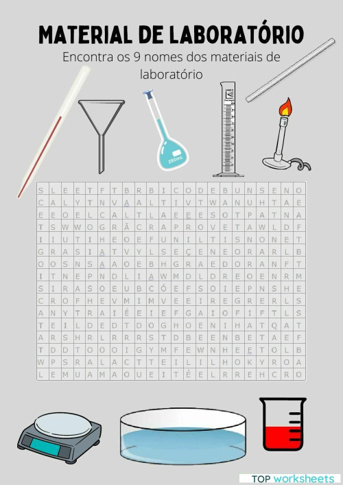 Material de laboratório exercise for 7º ano. Ficha interativa ...