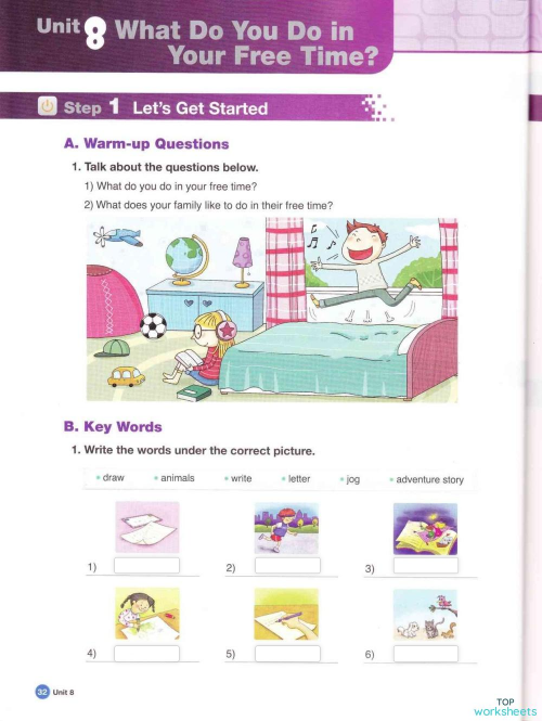 Step by step listening 2 (unit 8). Bài tập tương tác | TopWorksheets