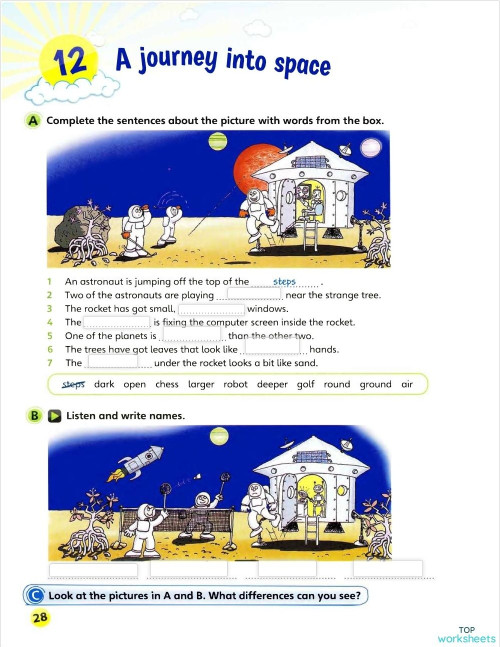 OUR PLANET EXERCISE. Interactive worksheet | TopWorksheets