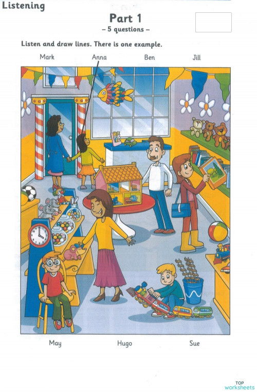 Book 3_Listening Test 3 (5). Interactive worksheet | TopWorksheets