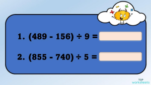 Combined operations (grade 3). Interactive worksheet | TopWorksheets