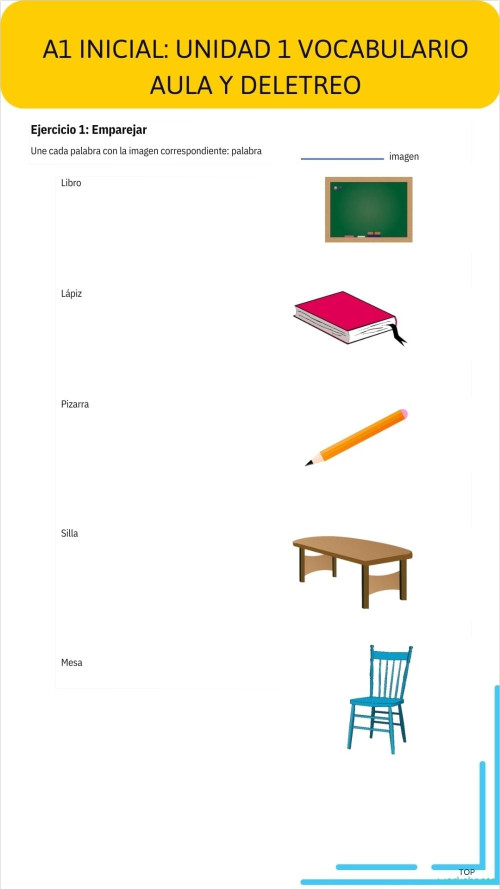 A1 INICIAL AULA.pdf. Ficha interactiva | TopWorksheets