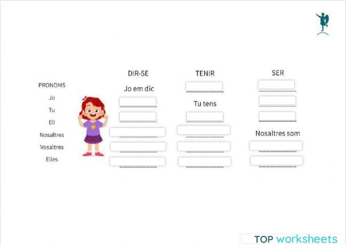 Verbs. Fitxa interactiva | TopWorksheets