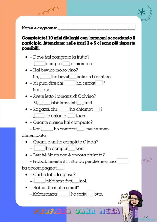 parole con GN. Scheda interattiva | TopWorksheets