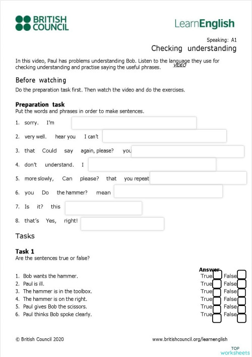 SPEAKING PRACTICE. Interactive worksheet | TopWorksheets