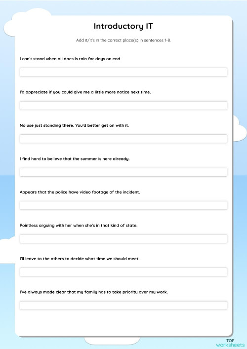 Introductory IT. Interactive worksheet | TopWorksheets
