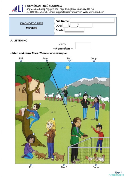 Listening: interactive worksheets and online exercises | TopWorksheets