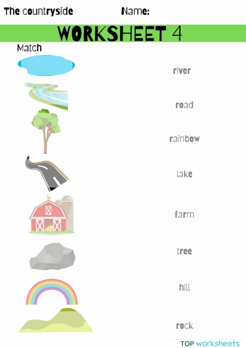 The countryside. Interactive worksheet | TopWorksheets