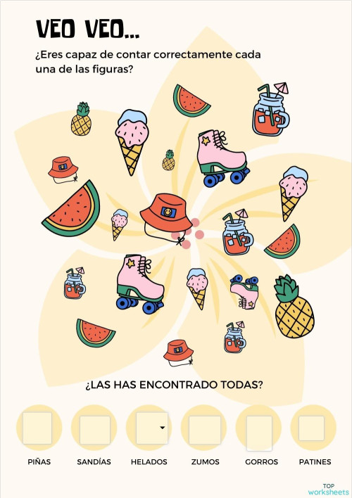 Buscar objetos. Ficha interactiva | TopWorksheets