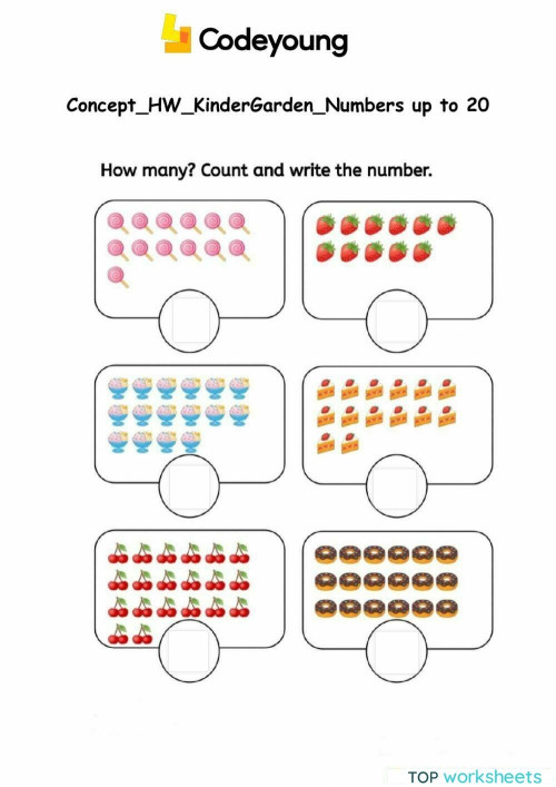 Numbers for kg. Interactive worksheet | TopWorksheets