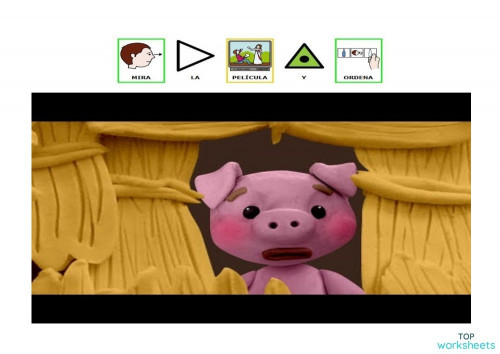 SECUENCIAS TEMPORALES LOS 3 CERDITOS. Ficha interactiva | TopWorksheets