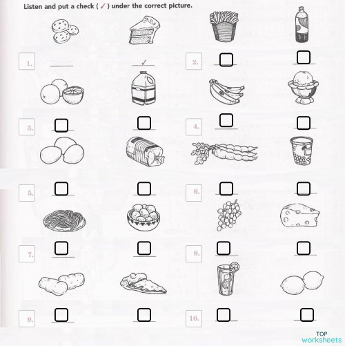 Food part 2.6. Interactive worksheet | TopWorksheets