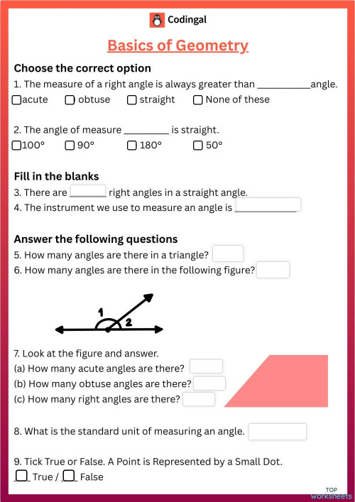 M_G04M14L45_WA02_Lines and Angles_01. Interactive worksheet | TopWorksheets